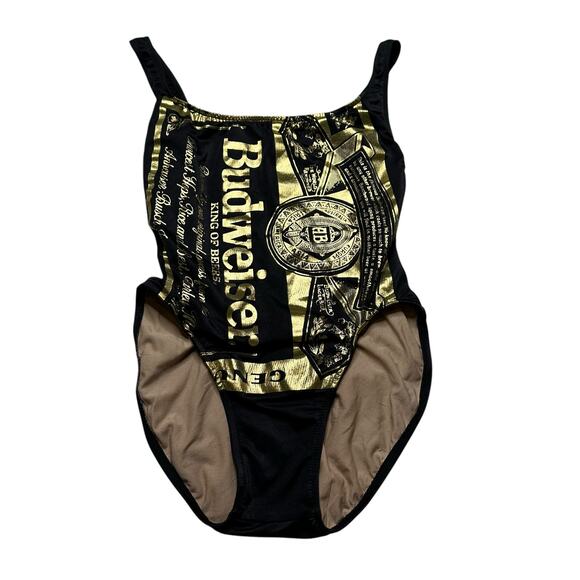 Carabella | Swim | Budweiser Vintage Carabella Black Gold One Piece ...